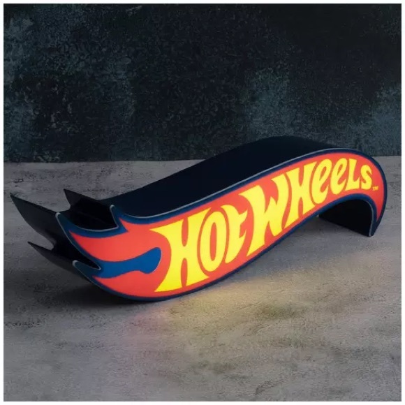 Accents | Hot Wheels Light Up Logo Wall Decor | Poshmark